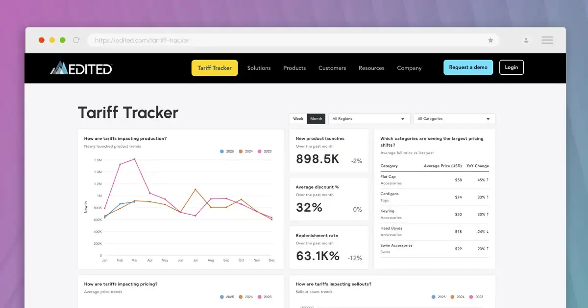 EDITED™ Launches Tariff Tracker to Help Retailers Navigate Rising Costs ...