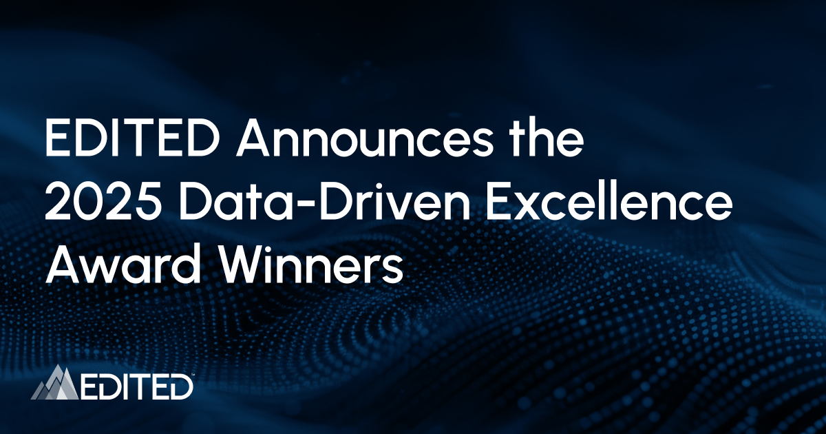 EDITED™ Announces the 2025 Data-Driven Excellence Award Winners